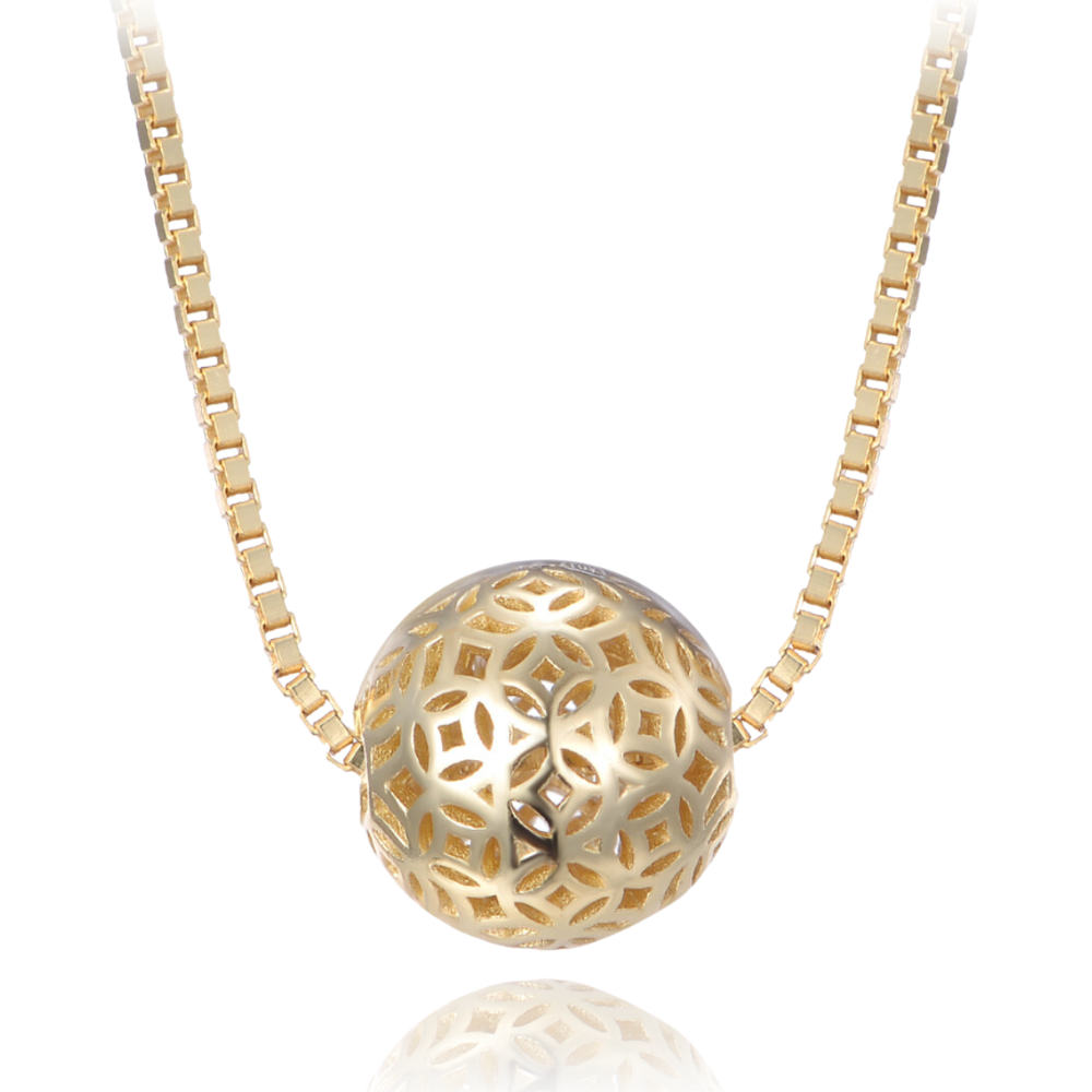 Minet Pozlacený Stříbrný Náhrdelník Kulička Jmas0217gn45 Zlatnictví Hodiny Diamanty Prsteny