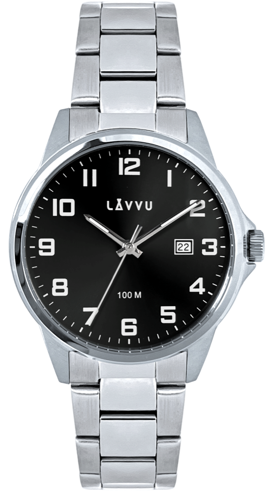 LAVVU Stylové pánské hodinky HAMRE Black 100M LWM0281 | Zlatnictví ...